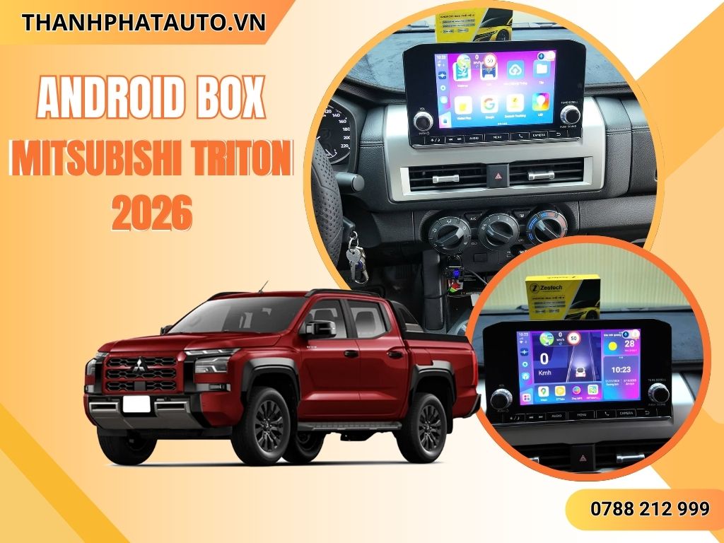 Nâng Cấp Android Box Mitsubishi Triton 2026 Tại Thành Phát Auto